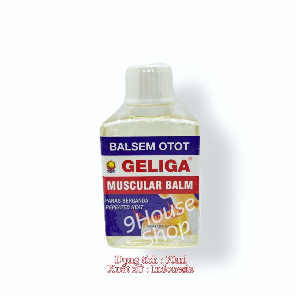 01 Chai Dầu Nước Nóng Xoa Bóp BALSEM OTOT GELIGA Indonesia 30ml (Dầu ...