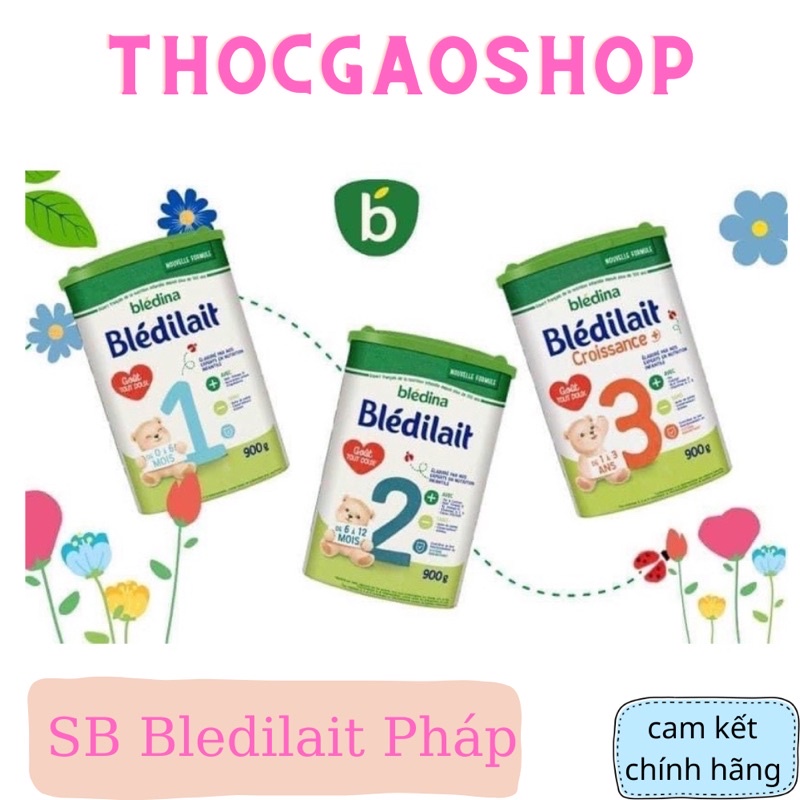 (HSD 2025) COMBO 2 LON sữa Bledilait Bledina Pháp 900gr đủ số 1 2 3 4 ...