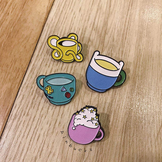 Pin cài áo Adventure time tea cups | Shopee Việt Nam
