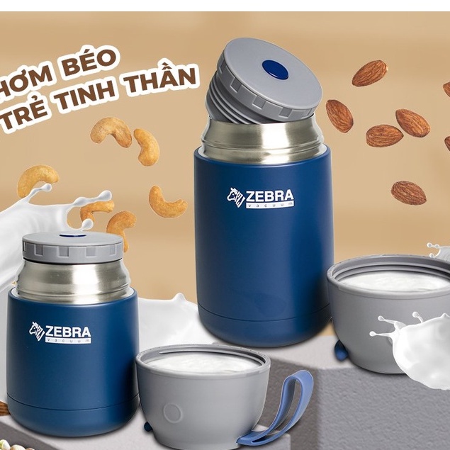 Bình giữ nhiệt ,ủ cháo ZEBRA 450ml - Thái Lan cao cấp - 123005 - 123006 ...