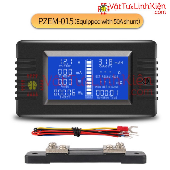 Mô đun đo kiểm tra pin PZEM-015 0-200V 50A 100A 200A 300A | Shopee Việt Nam