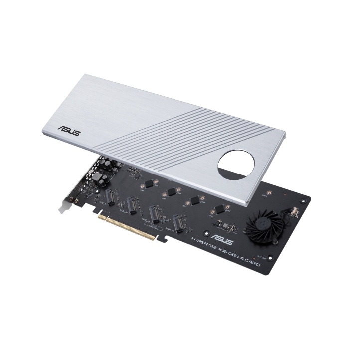 Card chuyển Adapter Asus Hyper Gen4x16 4 slot M2 (PCIe 4.0/3.0 ...