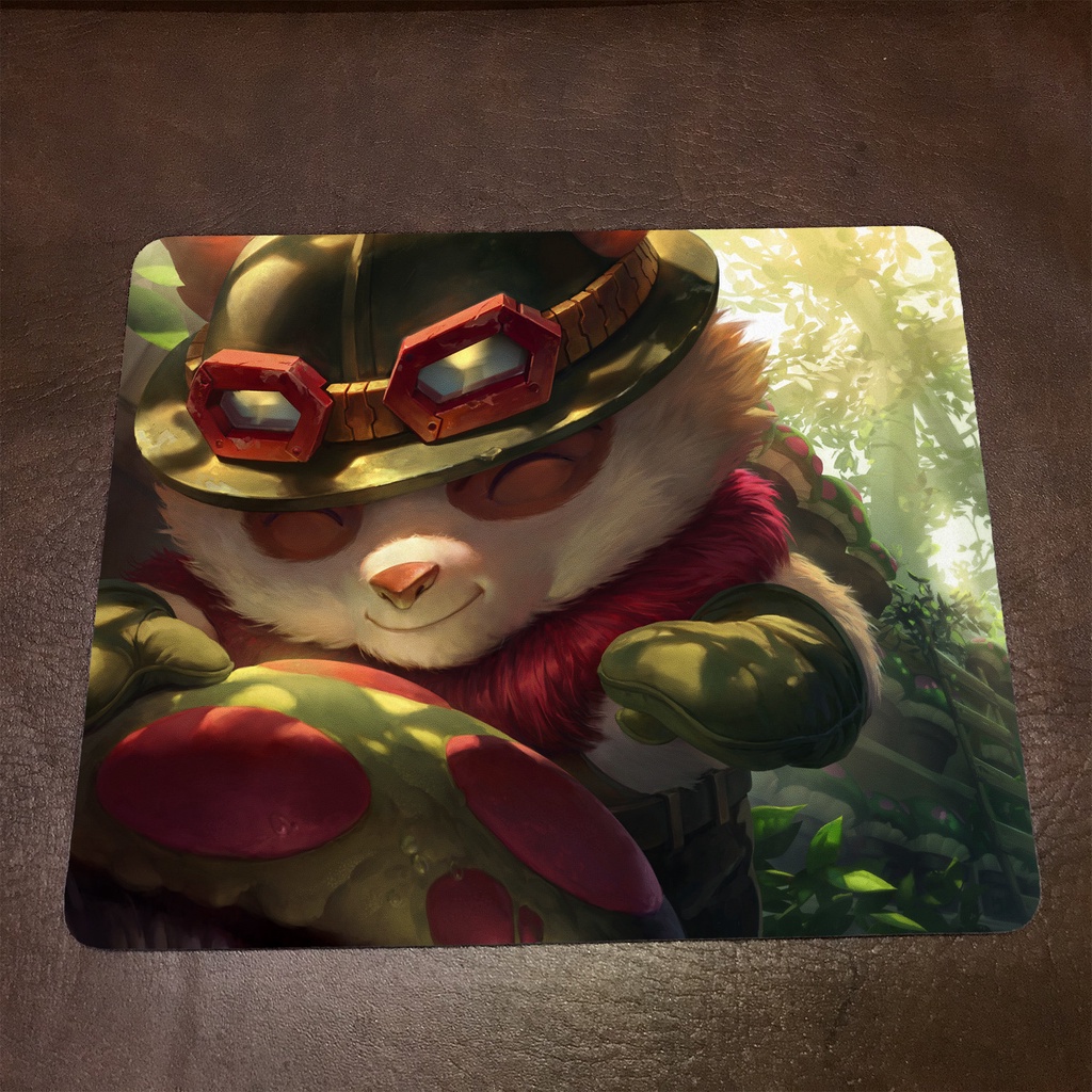 Lót chuột máy tính League of Legends TEEMO - Mẫu 1 Mousepad cao su êm ...