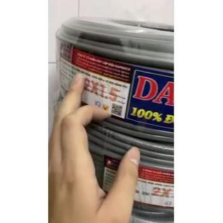 Dây điện đôi Daphaco chính hãng, dây 2x1.5, 2x2.5 tròn xám 2 lớp vỏ bọc PVC, 100% đồng nguyên ...