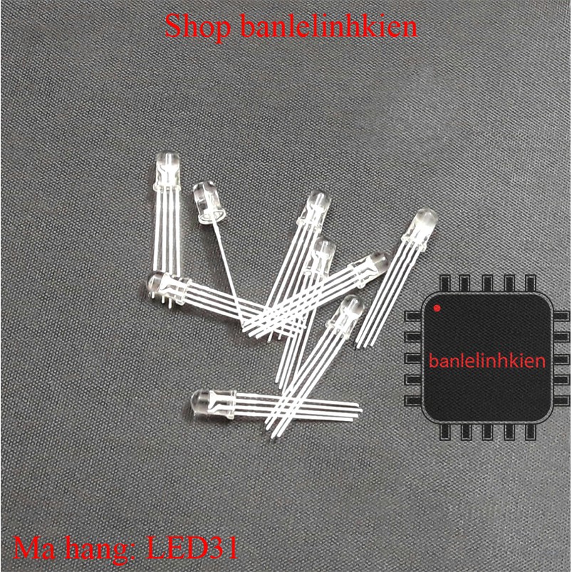 Led tròn RGB siêu sáng Anode/Katot chung đường kính 5mm | Shopee Việt Nam