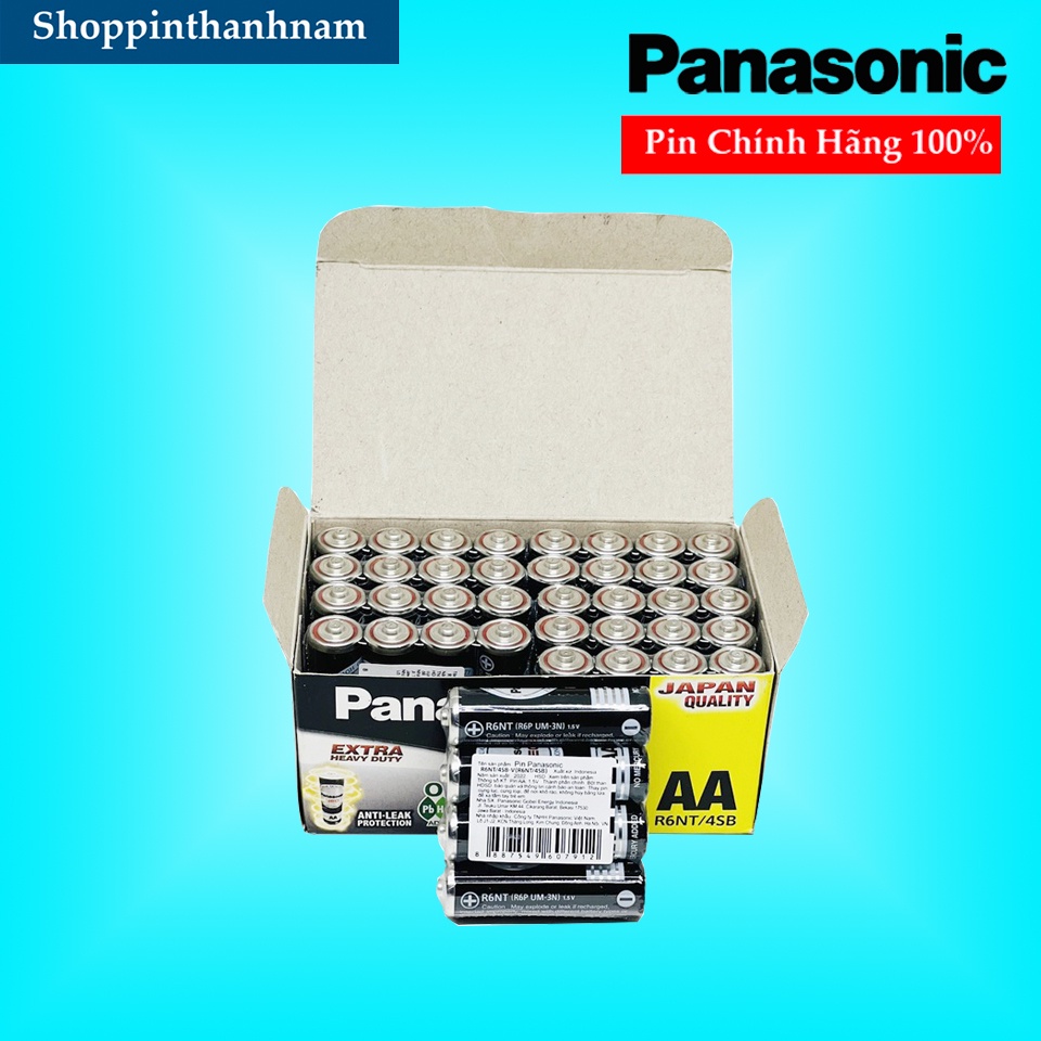 Hộp 40 Viên Pin AA Panasonic Tiểu Đen R6NT Cao Cấp Siêu Bền Chính Hãng ...