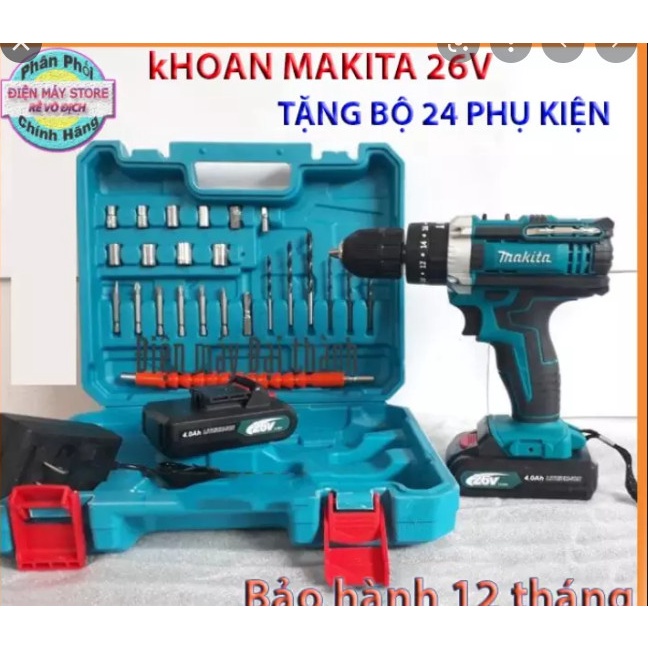 Máy Khoan MAKITA 36V Có Búa Lõi Đồng - 2 Pin Bắt Vít, Khoan Sắt, Khoan Tường, Khoan Gỗ | Shopee ...