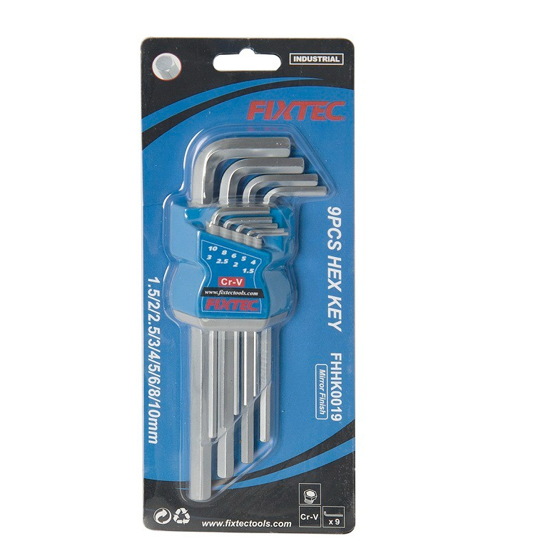 Bộ lục giác 9 chi tiết cao cấp FIXTEC FHHK0019 chất liệu hợp kim siêu ...