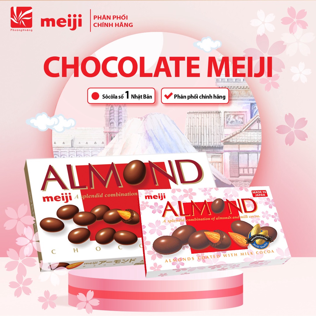 [ CHOCOLATE MEIJI ] Almond hạt hạnh nhân 42g / 79g Nhật Bản | Shopee Việt Nam