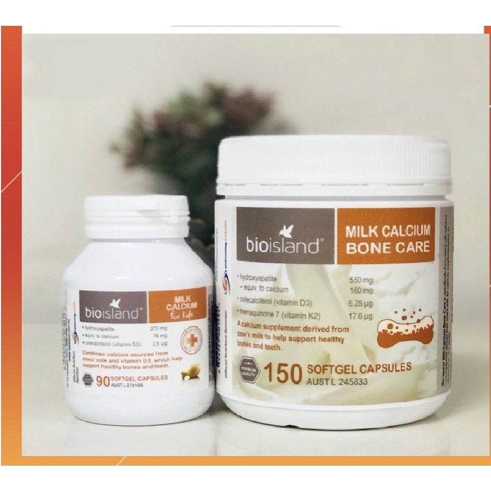 Viên Canxi sữa dạng viên Bioisland Milk Calcium Bone Care & Bioisland Milk Calcium Bone Care (ÚC ...