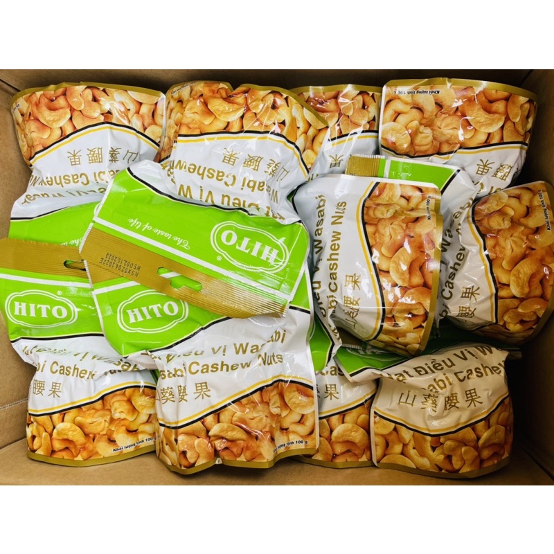 Hạt điều Hito vị wasabi túi 100g | Shopee Việt Nam