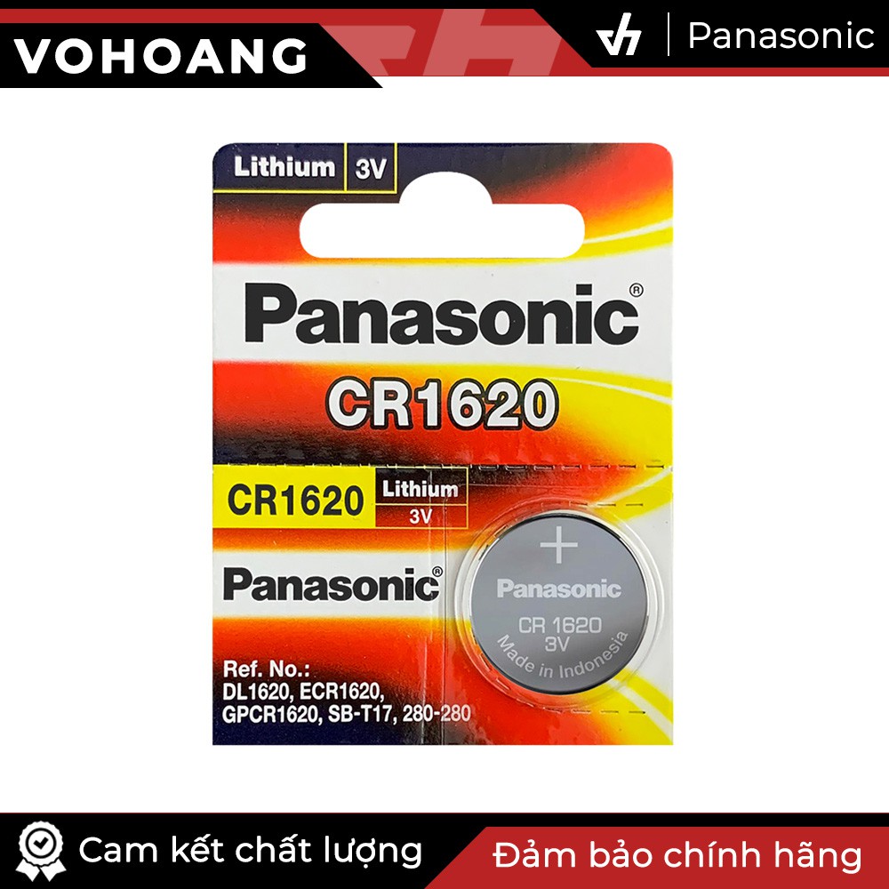 Pin Panasonic CR1620 Lithium 3V / DL1620 / ECR1620 / GPCR1620 | Shopee ...