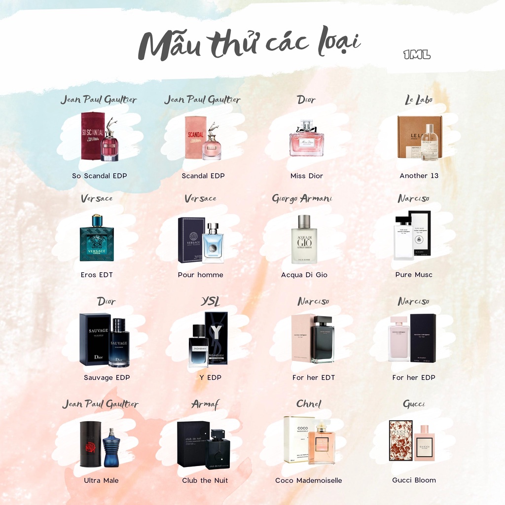 Mẫu thử [Tester] 1ml - Nước hoa chính hãng: So Scandal, Scandal ...