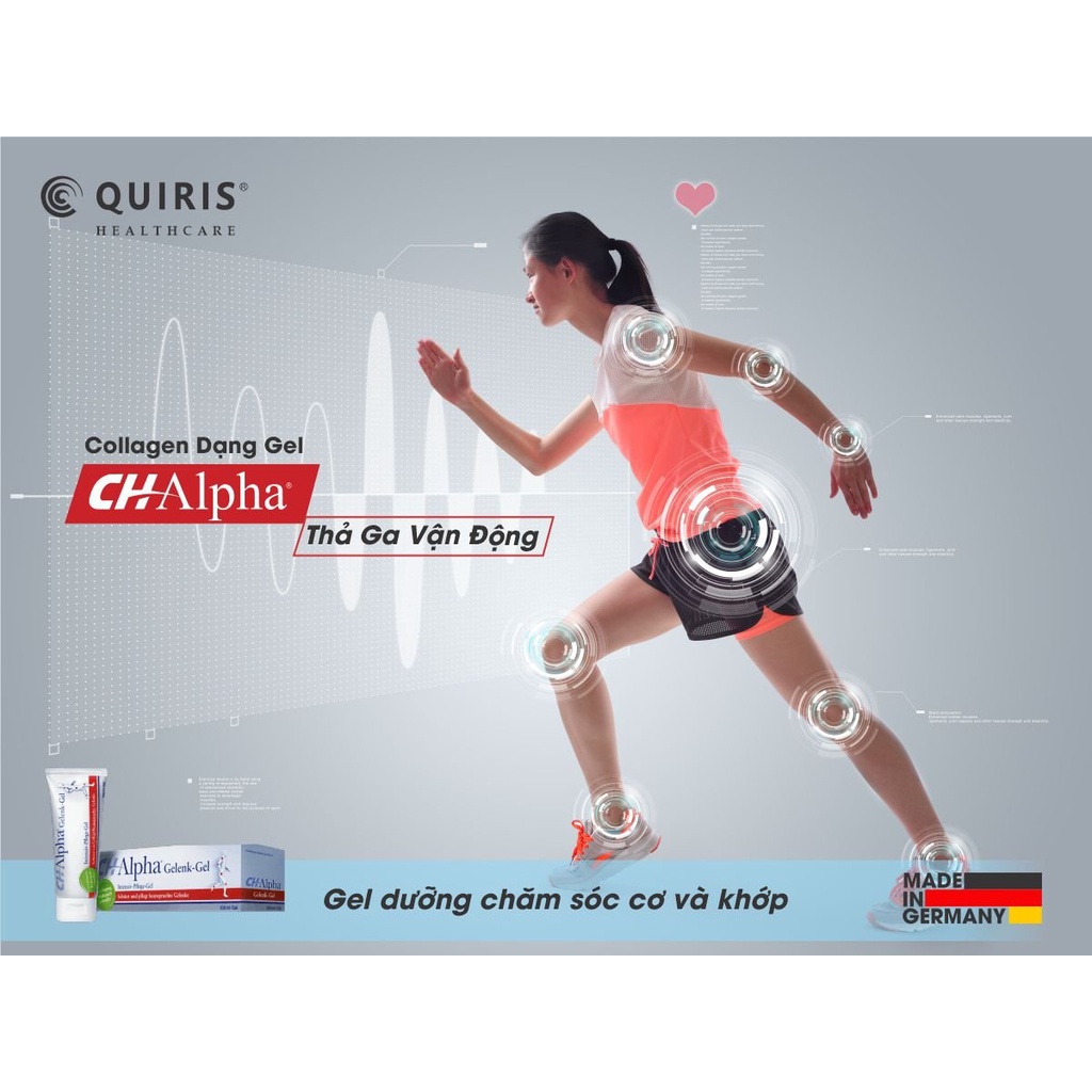 [Hàng Đức] Gel bôi giảm đau, giảm sưng xương khớp - QUIRIS CH-ALPHA ® GEL – Hộp 100ml | Shopee ...