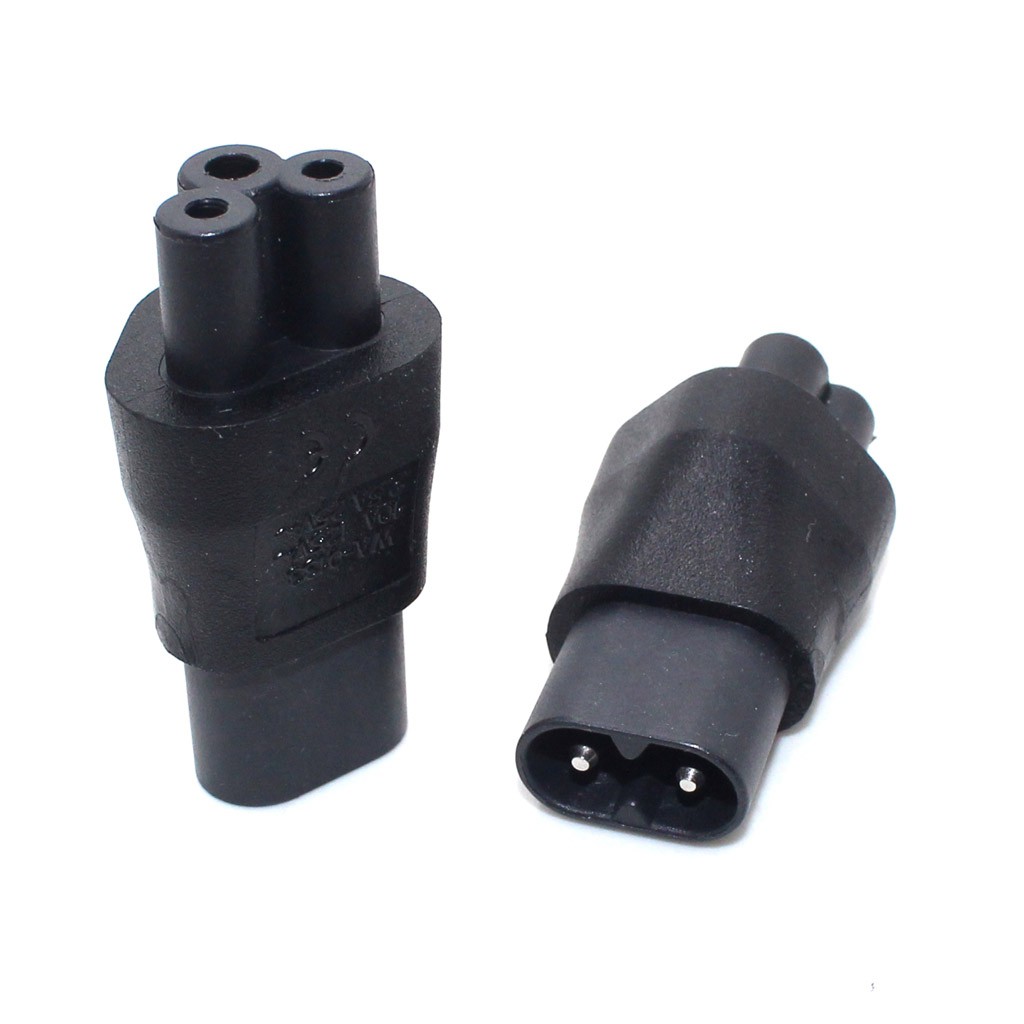 Bộ chuyển đổi nguồn IEC 320 C5 sang C8, phích cắm chuyển đổi IEC 3 pin ...