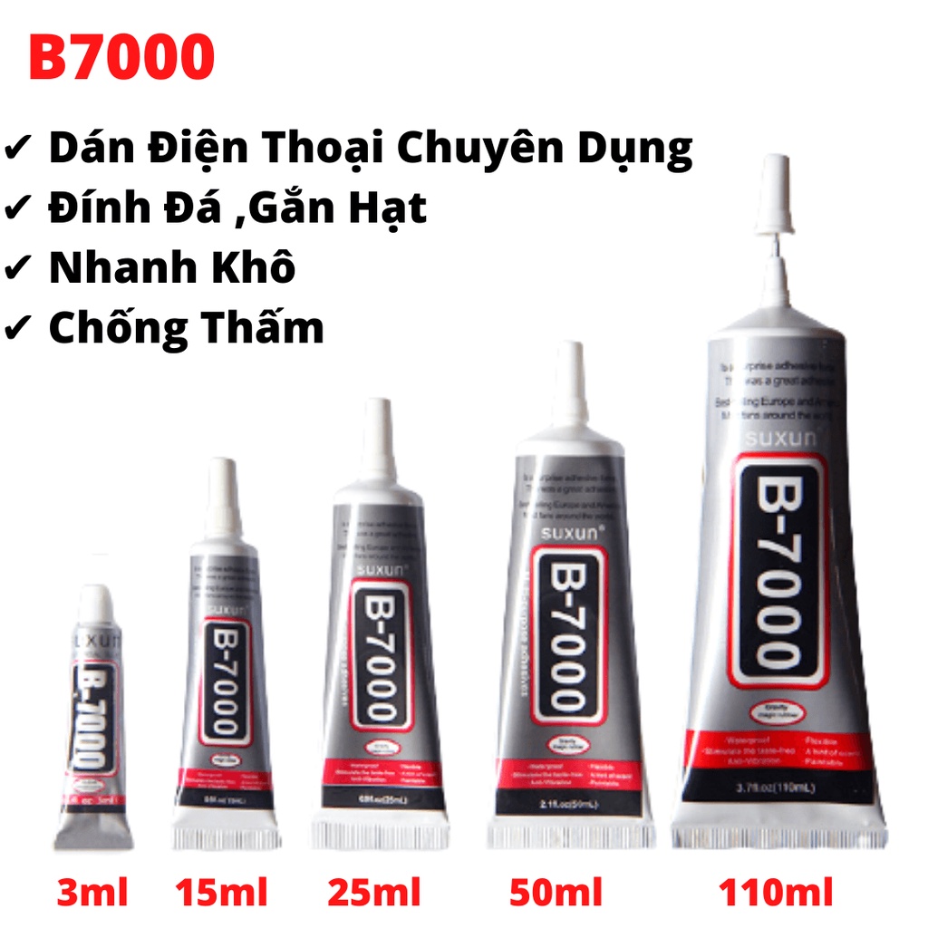 Keo dán đa năng, Keo dán màn hình điện thoại, ốp lưng, keo dán ron cảm ứng B7000 | Shopee Việt Nam