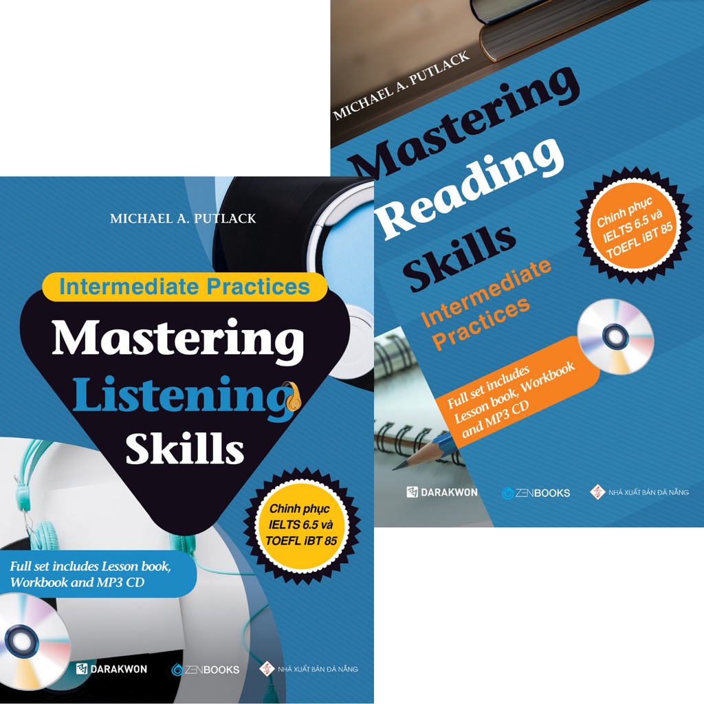 Sách - Bộ 2 Cuốn: Mastering Listening Skills + Mastering Reading Skills (Kèm CD) | Shopee Việt Nam