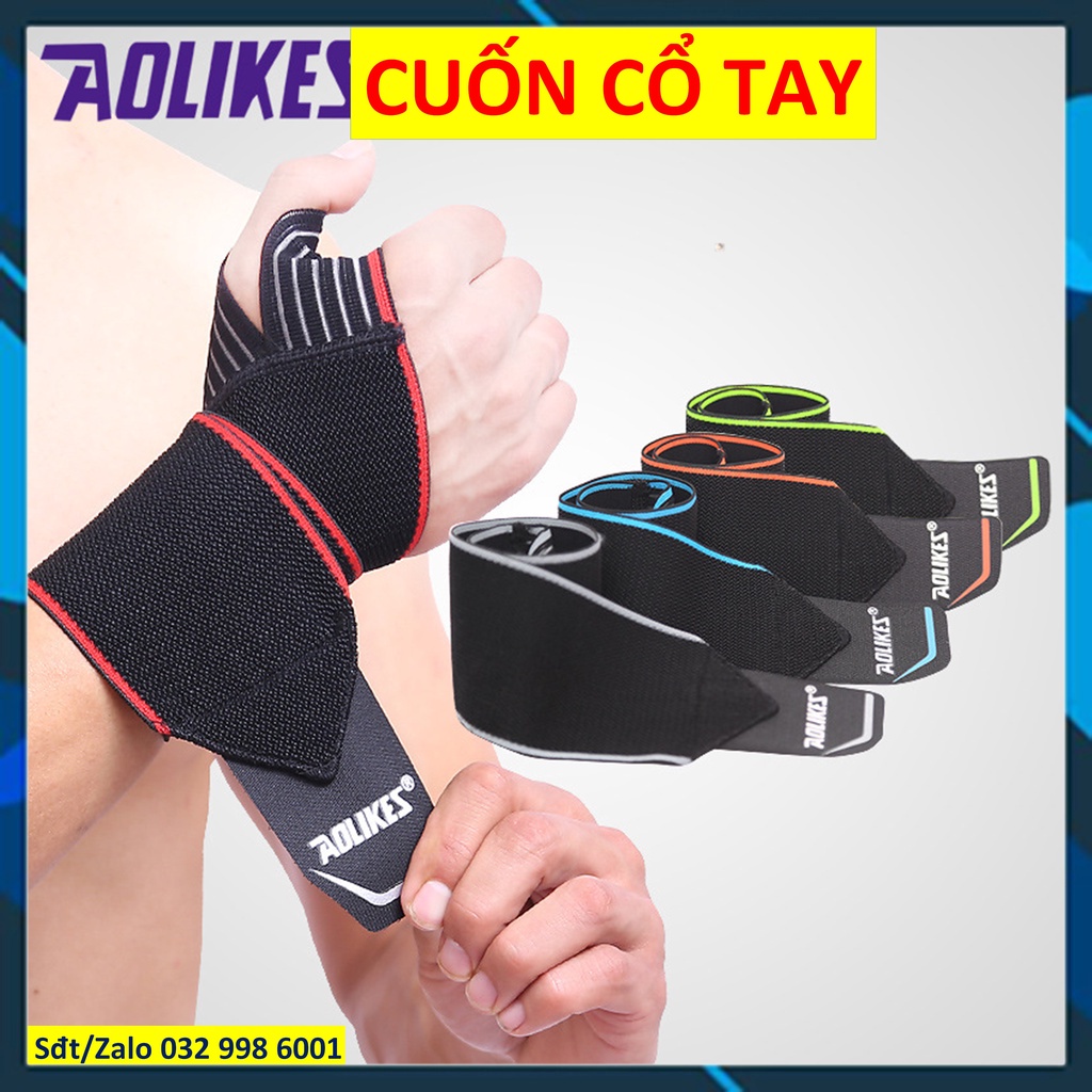 xBăng cổ tay tập gym, Dây quấn cổ tay tập GYM chính hãng Aolikes 1540 ...