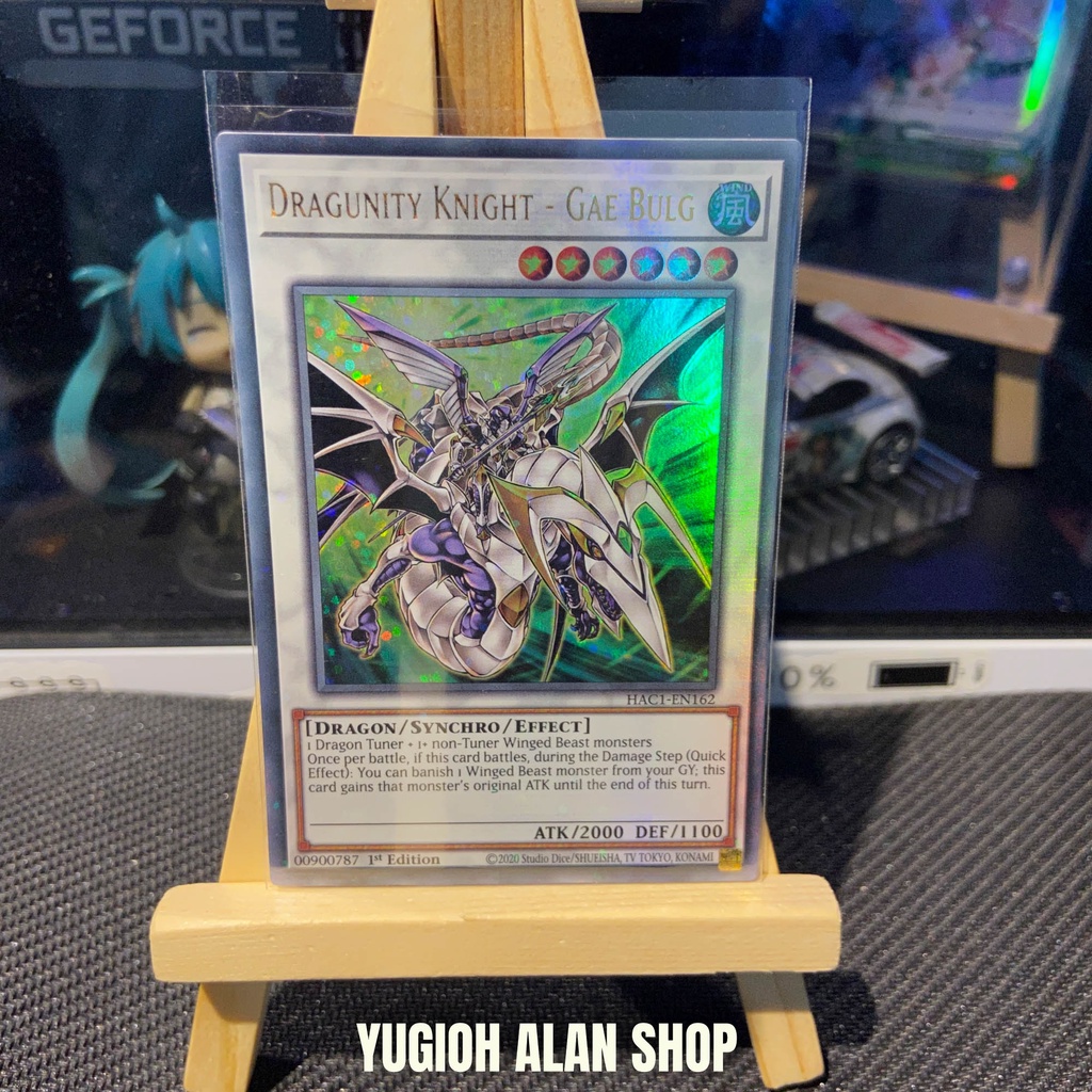 [ Bài Yugioh Chính Hãng ] Dragunity Knight - Gae Bulg HAC1-EN162 Duel Terminal Ultra Rare ...