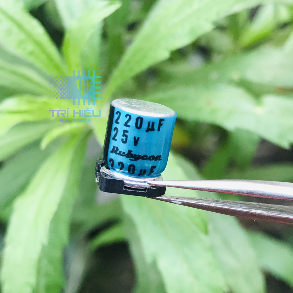 Tụ nhôm SMD Dán 50V, 25V 220uF chính hãng Rubycon | Shopee Việt Nam