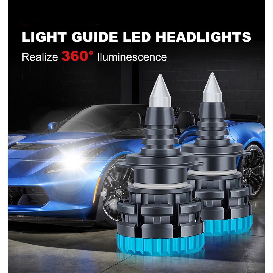 Bóng Đèn Pha LED 120W 25000LM H7 9012 9005 9006 HB3 HB4 H11 H8 6000K ...