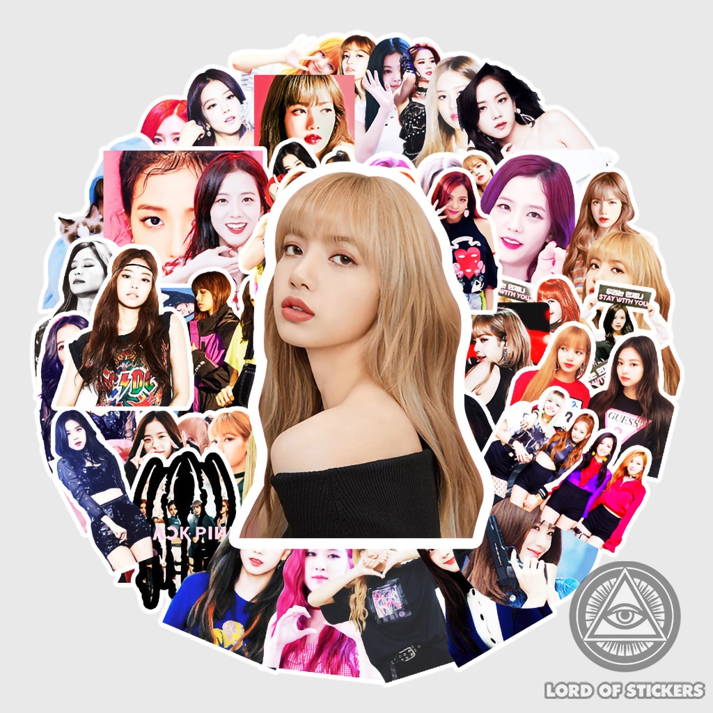 Set 52 Hình Dán BLACKPINK Sticker Cute Ban Nhạc Kpop Chống Thấm Nước ...