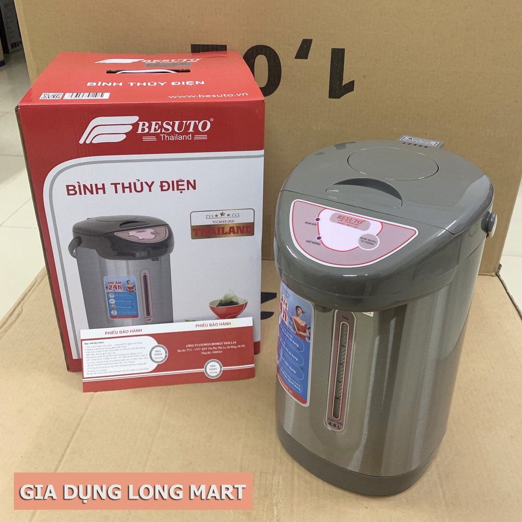 Bình Thủy Điện Phích Điện BESUTO 4.8L BST-129, Công xuất 750W Đun Sôi Nước Nhanh Hàng Chính Hãng ...
