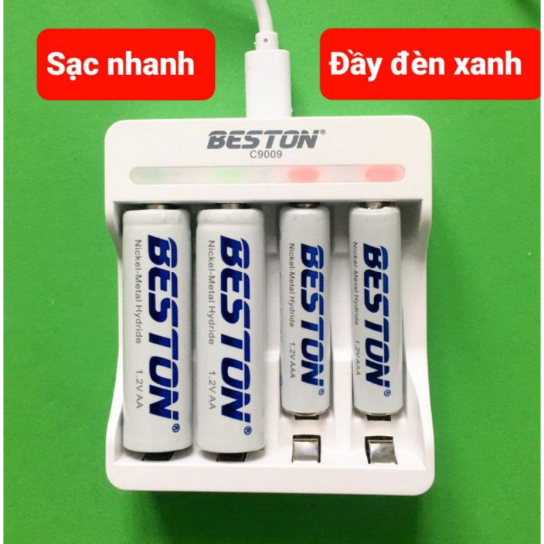 Pin sạc BESTON 1.2V AA AAA và bộ sạc pin hãng BESTON dùng cho micro ...