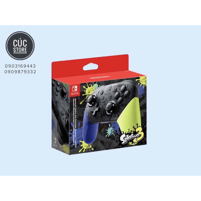 Tay Cầm Nintendo Switch Pro Controller - Splatoon 3 Edition | Shopee ...