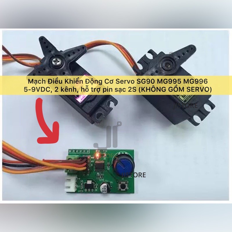Điều Khiển Động Cơ Servo SG90 MG995 MG996 hỗ trợ 2 động cơ servo cùng ...