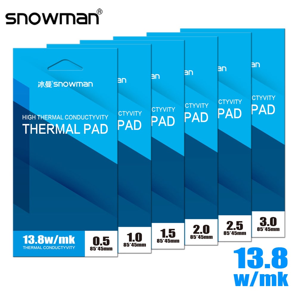 Miếng tản nhiệt cao cấp Thermal Pad SNOWMAN 16.8 W/mk chính hãng tản ...