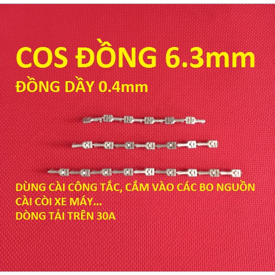 [10 cái] Đầu cos ghim FDD2-250 6.3mm, đồng dầy 0.4mm | Shopee Việt Nam