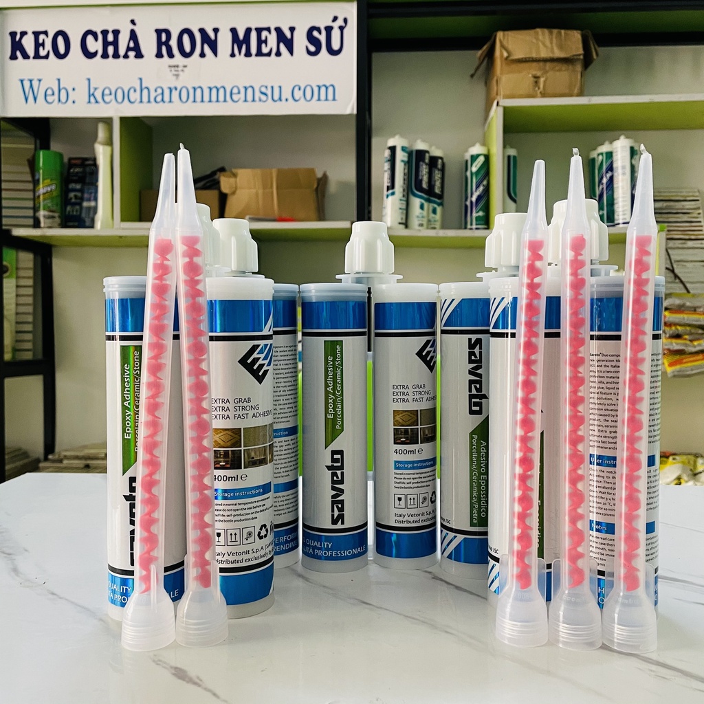 Combo 5 chai keo chà ron Saveto, tặng que vuốt keo | Shopee Việt Nam