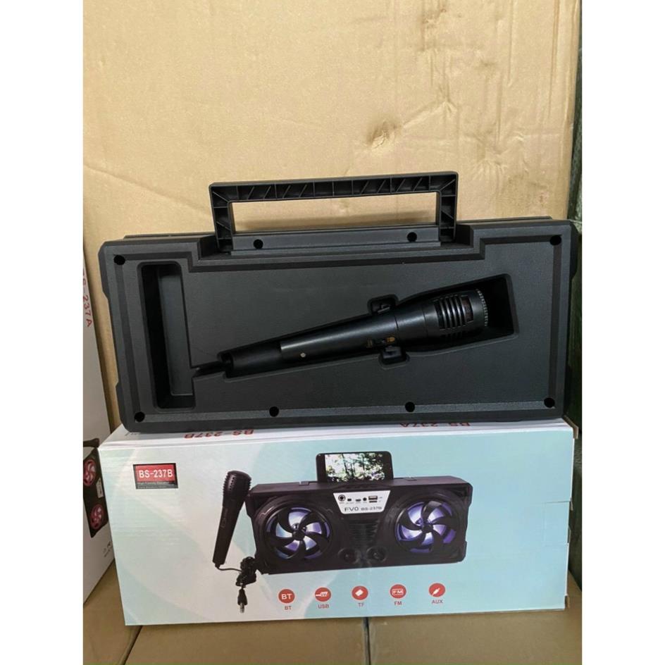 Loa Bluetooth karaoke Mini kèm mic BS237 công suất lớn không dây có mic ...