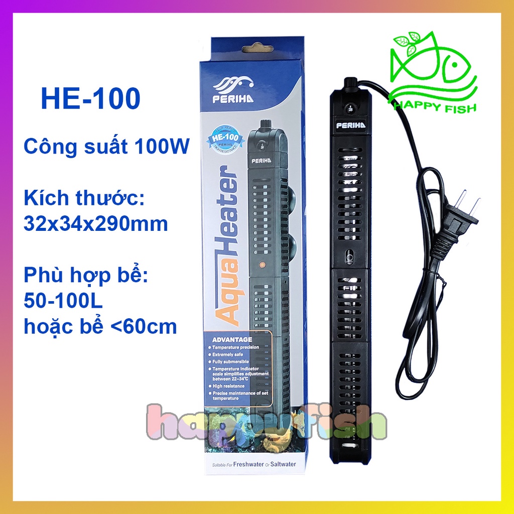 Sưởi bể cá Periha HE 50/100/200/300/500W, Sưởi bể cá cao cấp | Shopee ...