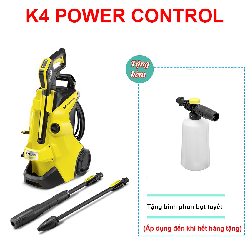 MÁY PHUN XỊT ÁP LỰC KARCHER K4 POWER CONTROL MÃ 1.324-030.0 | Shopee ...