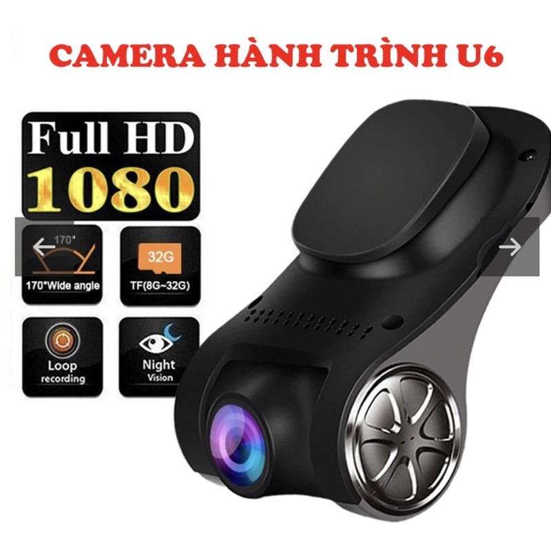 Camera hành trình ô tô U6 có ADAS, GPS,cảnh báo va chạm,lưu tốc độ xem lại video | Shopee Việt Nam