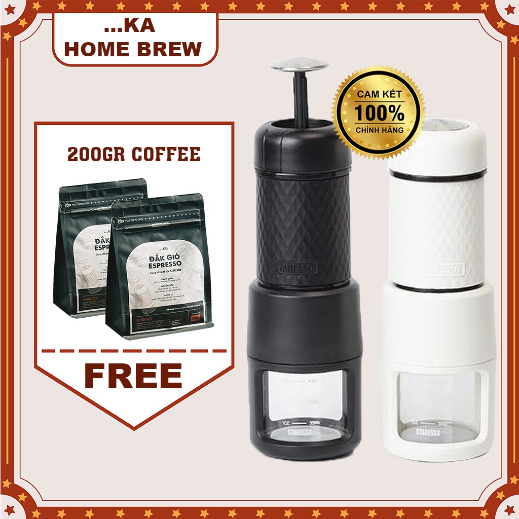Máy pha cà phê STARESSO BASIC, Máy pha cà phê mini cầm tay espresso tại ...