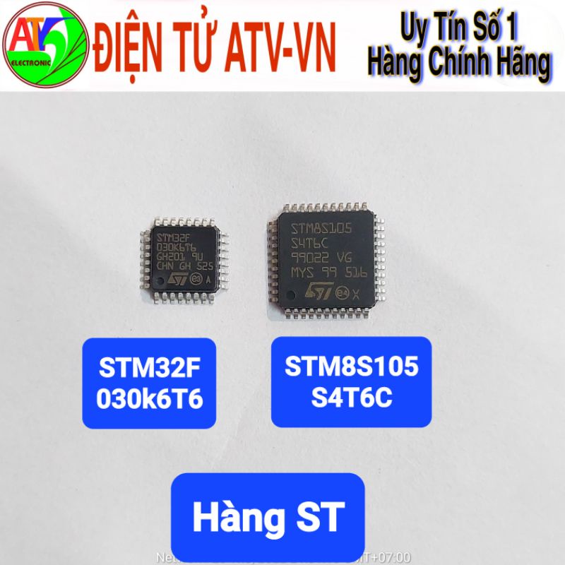 STM32F - STM8S105 - STM8S103 - ATMGA8L 8PU - P87LPC768BN thạch anh 12MHz | Shopee Việt Nam