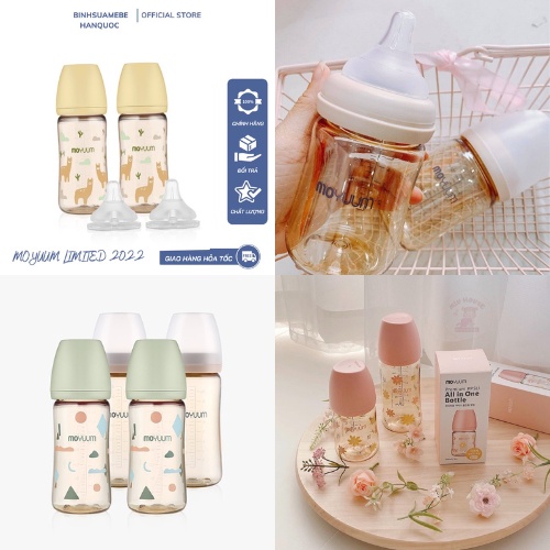 [CHÍNH HÃNG] Bình sữa Moyuum 170ml - 270ml cho bé | Shopee Việt Nam