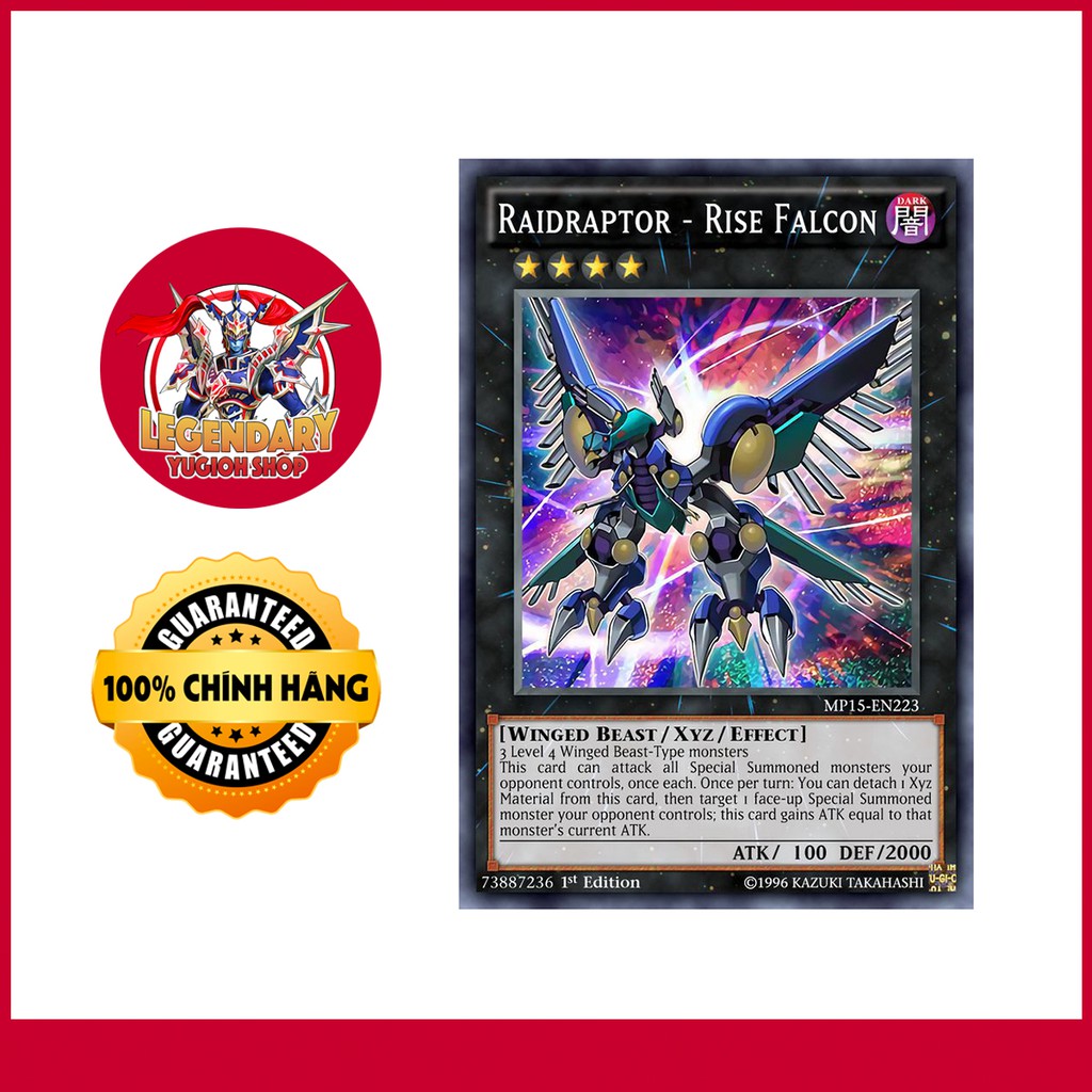 [Thẻ Bài Yugioh Chính Hãng] Raidraptor - Rise Falcon | Shopee Việt Nam