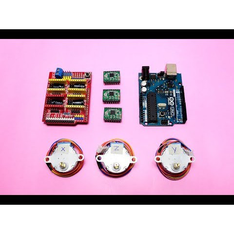 Combo máy CNC - mạch CNC Shield + 28BYJ-48 động cơ bước + A4988 ...