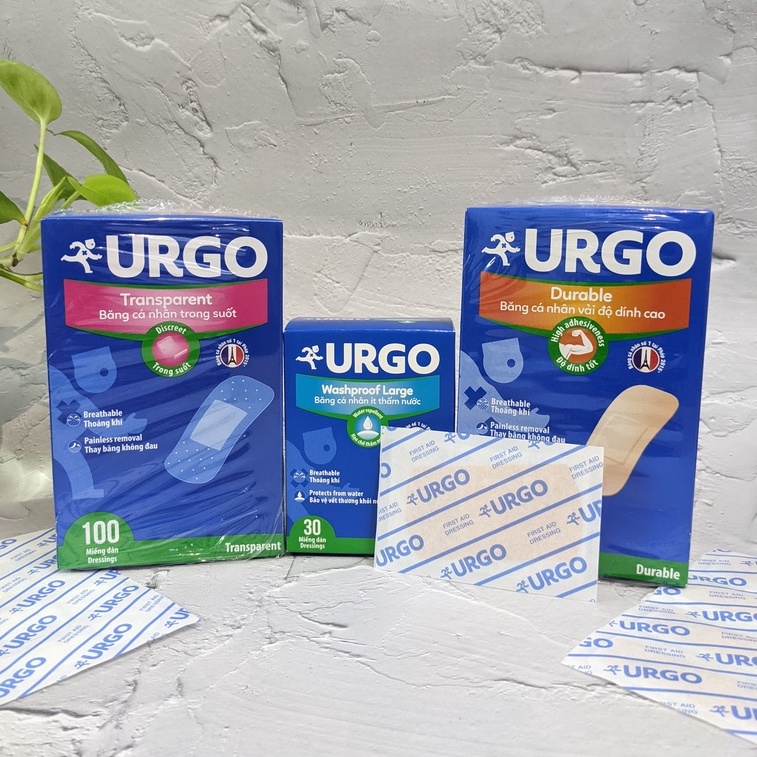 Băng Cá Nhân Urgo (Durable/Transparent/Washproof) | Shopee Việt Nam