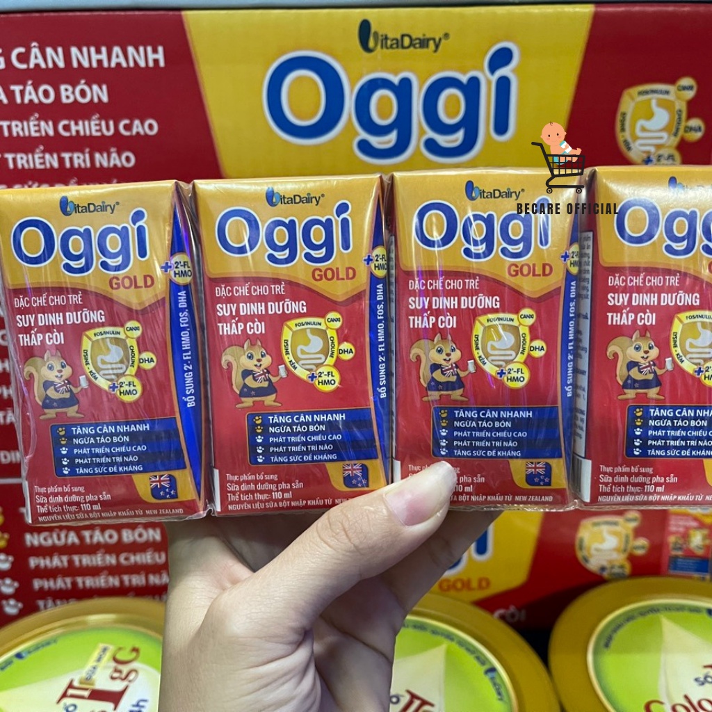 Sữa bột pha sẵn Oggi suy dinh dưỡng gold VitaDairy thùng 12 lốc, hộp ...