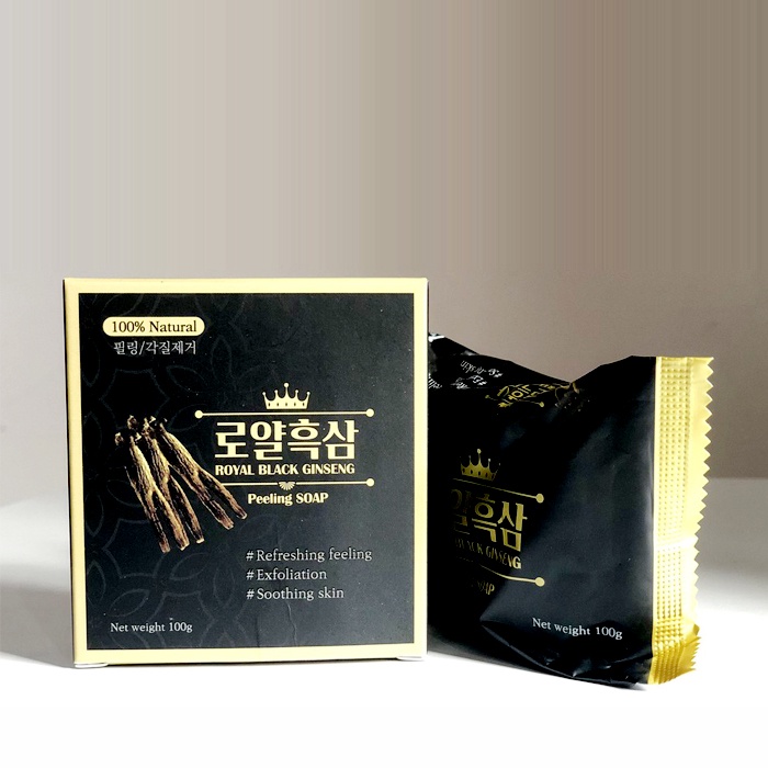Xà bông cục hắc sâm Royal black ginseng soap 100g | Shopee Việt Nam