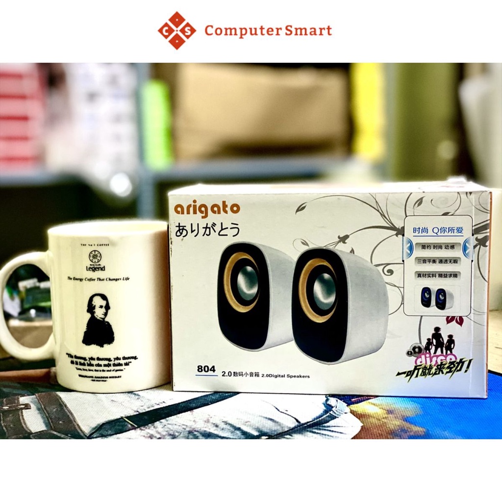 Loa Máy Tính, Loa Vi Tính mini arigato 804 Hàng Chính Hãng. âm thanh ...