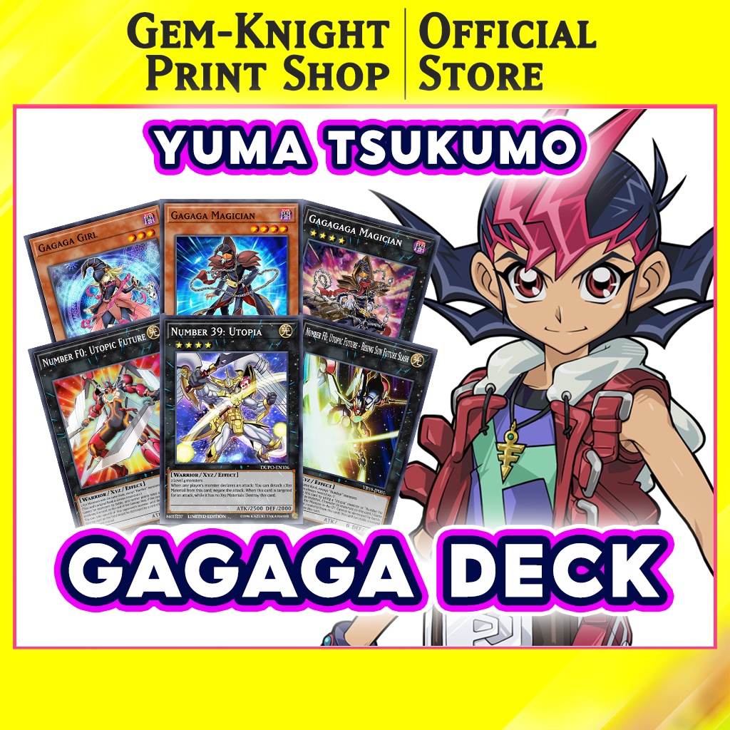 [Bài In] Bộ bài Yugioh - Gagaga - Yuma Tsukumo Deck | Shopee Việt Nam