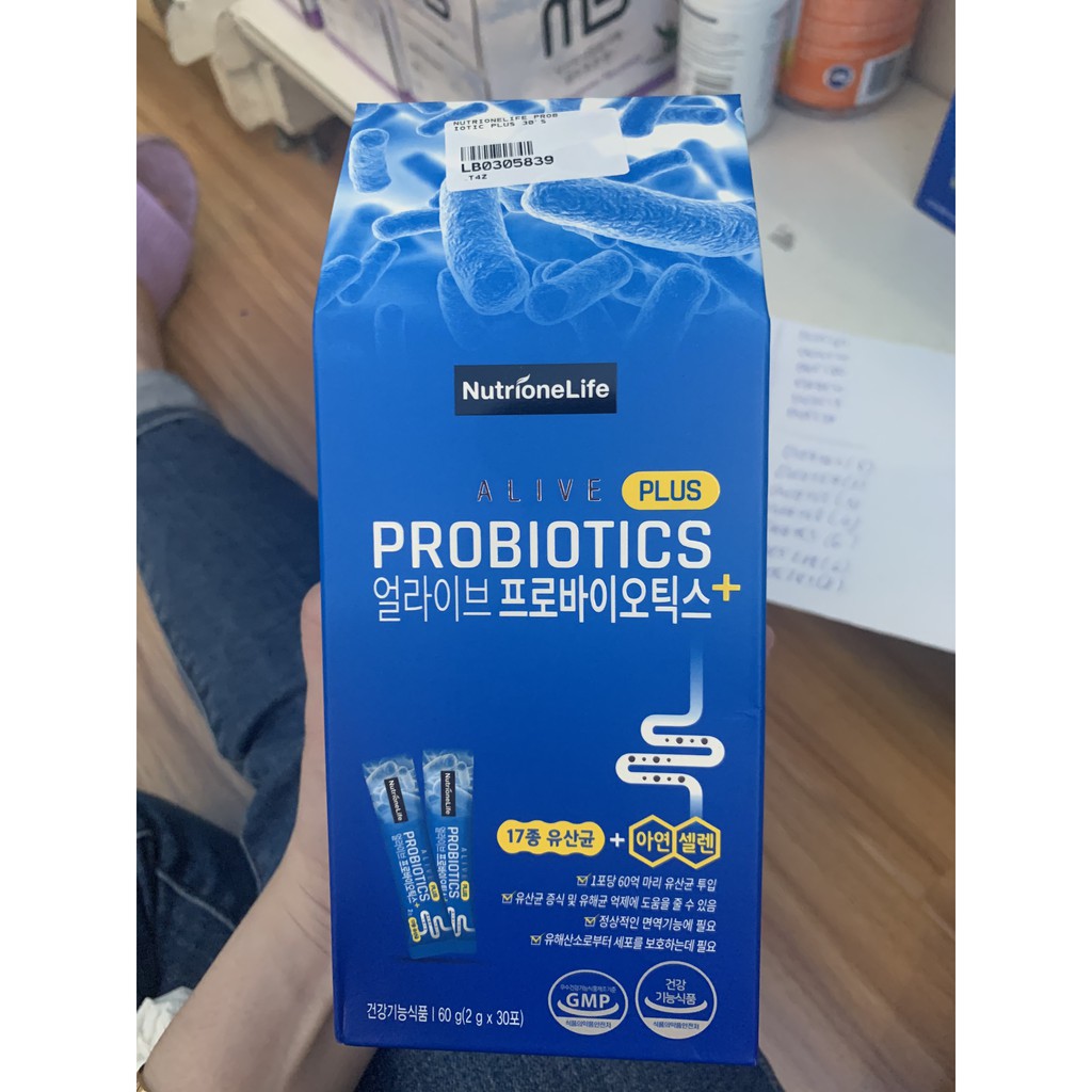 Men Vi Sinh Tăng Cường Lợi Khuẩn Nutrionelife Alive Probiotics Plus Hàn Quốc (Hộp 30 Gói ...