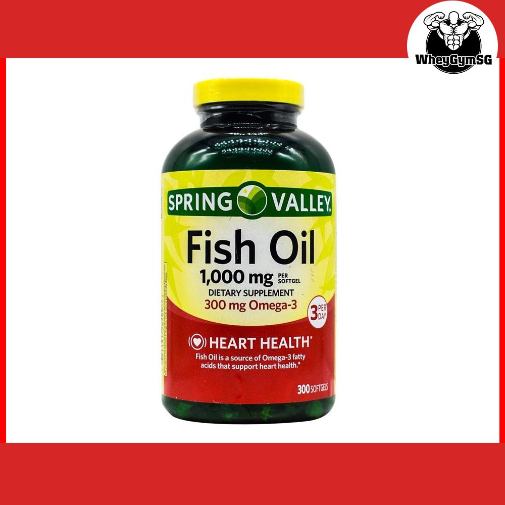 Dầu Cá Bổ Sung Omega 3 Hỗ Trợ Tim Mạch Và Xương Khớp Spring Valley Fish Oil 1000mg (300 Viên ...