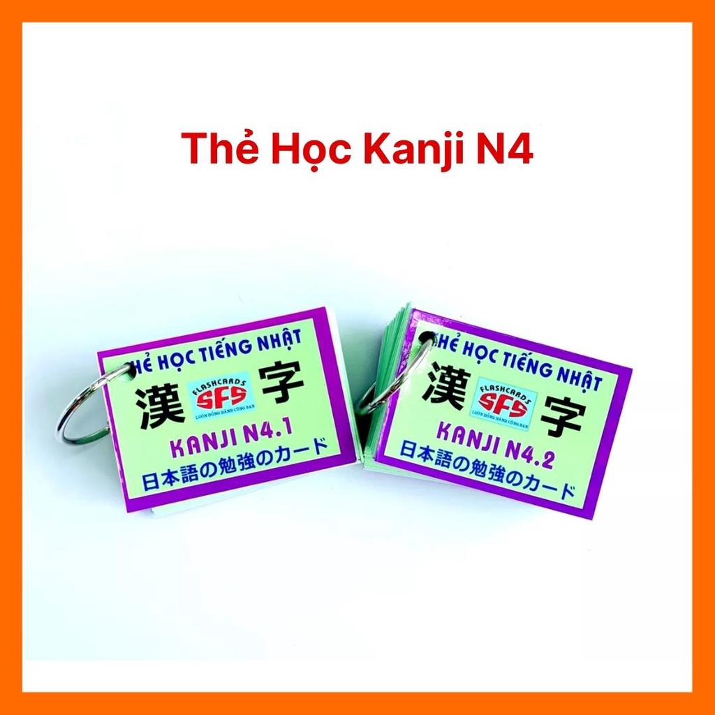 Thẻ Học Hán Tự Tiếng Nhật Kanji N4 - Flashcard Kanji N4 (2 Tập ...